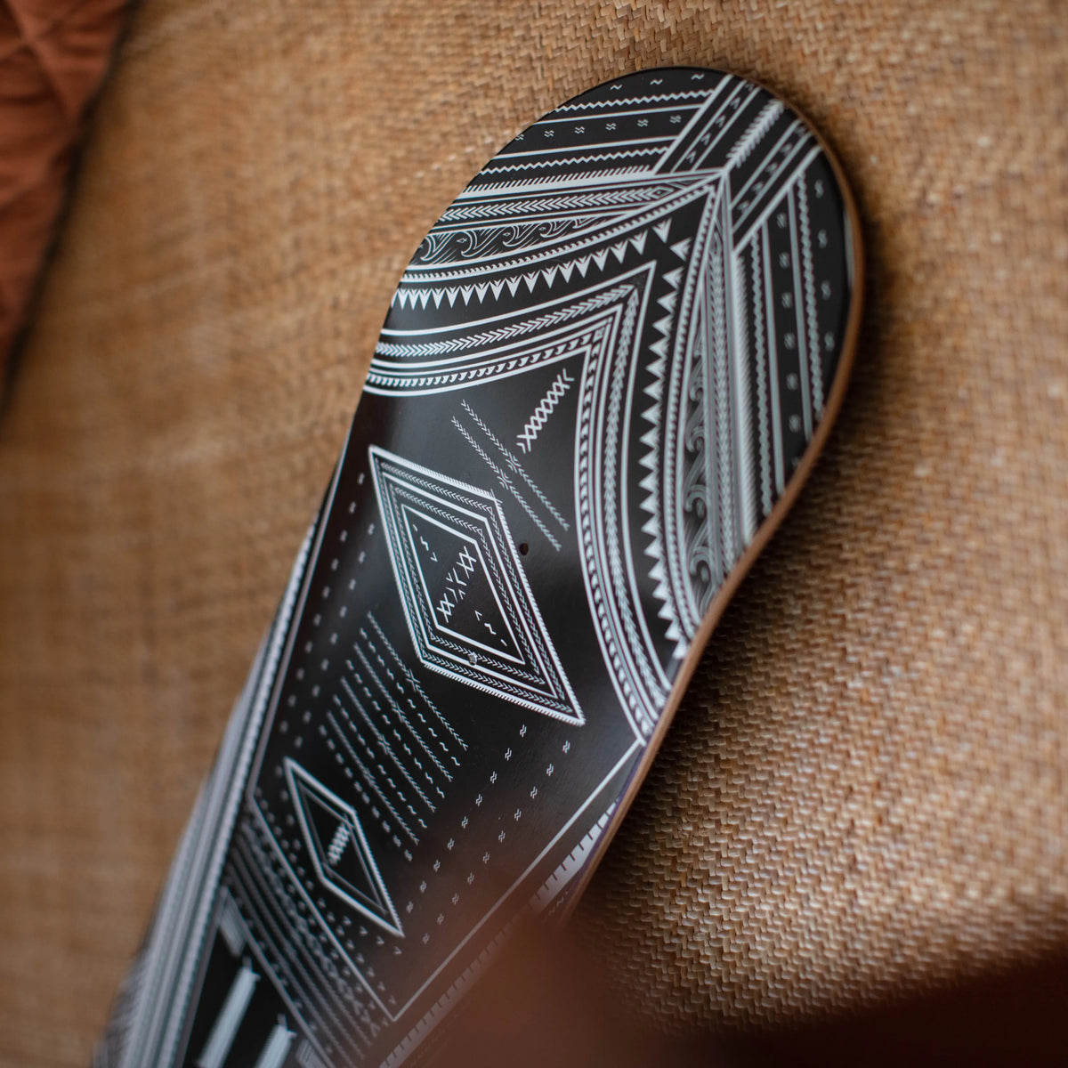 Samoan Mike Deck | Taumalu | Black White – Postal Skateboards